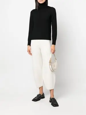 ALLUDE High-neck Virgin Wool Jumper - Blue