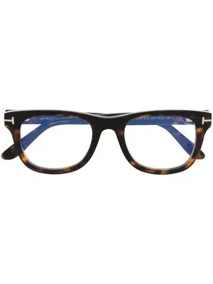 TOM FORD Round Frame Eyeglasses - Brown
