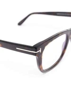 TOM FORD Round Frame Eyeglasses - Brown