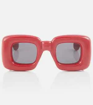 Loewe Loewe Inflated Square Sunglasses Red