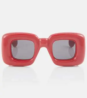 Loewe Inflated Square Sunglasses - Red