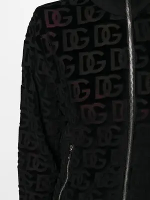 Dolce & Gabbana Jacquard-logo Zip-up Sweatshirt
