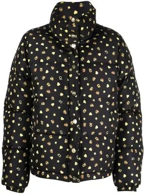 CHIARA FERRAGNI Logo Print Puffer Jacket