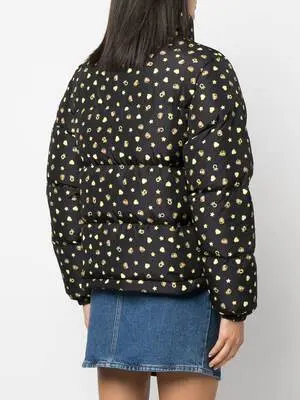 CHIARA FERRAGNI Logo Print Puffer Jacket