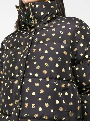 CHIARA FERRAGNI Logo Print Puffer Jacket