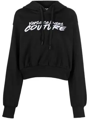 Versace Jeans Couture Trimmed Sweatshirts Hoodies For Women