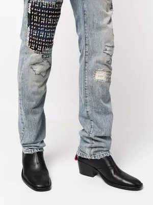 Alchemist Distressed-effect Straight-leg Jeans