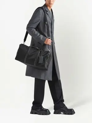 Prada Re-nylon And Saffiano Leather Duffel Bag