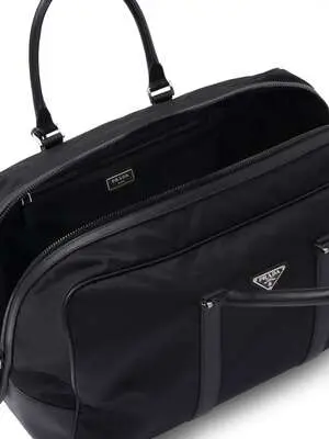 Prada Re-nylon And Saffiano Leather Duffel Bag