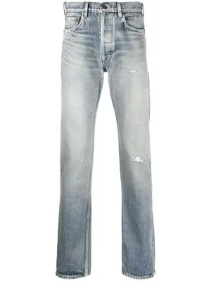 Saint Laurent Light Wash Jeans For Men
