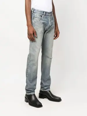 Saint Laurent Mid-rise Straight Jeans