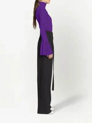 Proenza Schouler Zipped Rib-knit Jumper