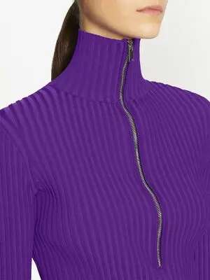 Proenza Schouler Zipped Rib-knit Jumper
