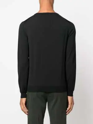ZANONE V-neck Knitted Jumper - Black