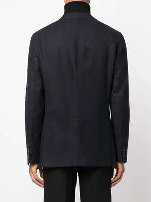 Boglioli Single-breasted Wool Blazer - Blue