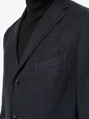 Boglioli Single-breasted Wool Blazer - Blue