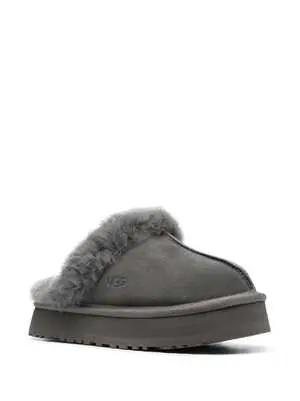 UGG Disquette Shearling Platform Slippers