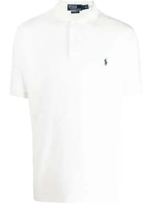 Polo Ralph Lauren Embroidered-logo Polo Shirt - White