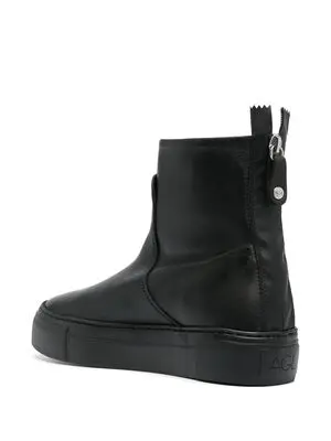 Agl Meghan Leather Ankle Boots - Black