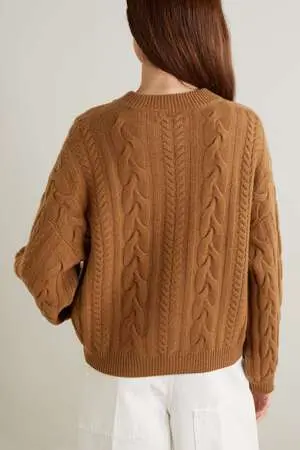 Arch4 Marina Cable-knit Cashmere Sweater - Tan