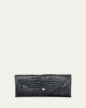 ABAS Envelope Alligator Travel Organizer Deep Navy