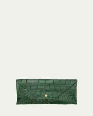 ABAS Envelope Alligator Travel Organizer Green