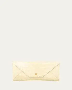 ABAS Envelope Alligator Travel Organizer Ivory