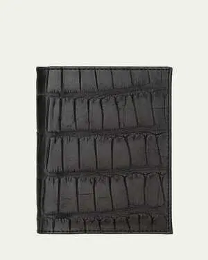 ABAS Alligator Passport Booklet - Black