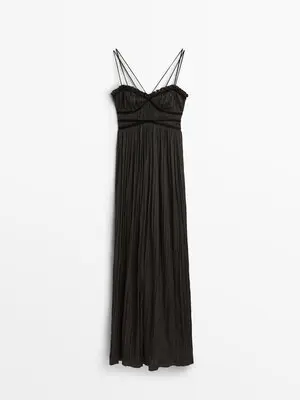 massimo dutti pleated dress Massimo Dutti Romantic Pleated Dress