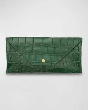 ABAS Envelope Alligator Travel Organizer Green
