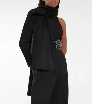Alaïa Embroidered Scarf - Black