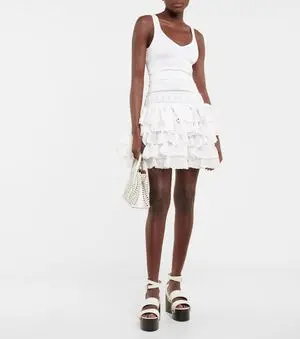 Alaïa Ruffled Knit Minidress