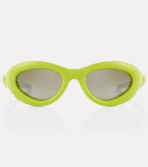 Bottega Veneta Oval Sunglasses - Green