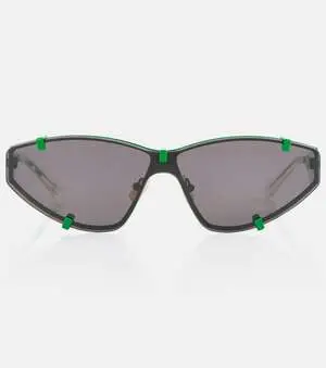 Bottega Veneta Grip Shield Sunglasses - Green