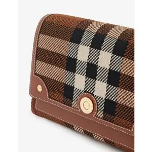 Burberry Checked Woven Cross-body Bag