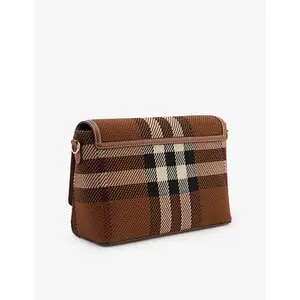 Burberry Checked Woven Cross-body Bag
