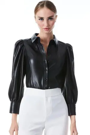 Alice + Olivia Nadine Vegan Blouse