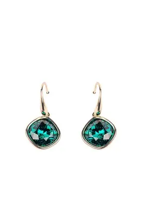 KENNETH JAY LANE Emerald Square Drop Earrings - Gold