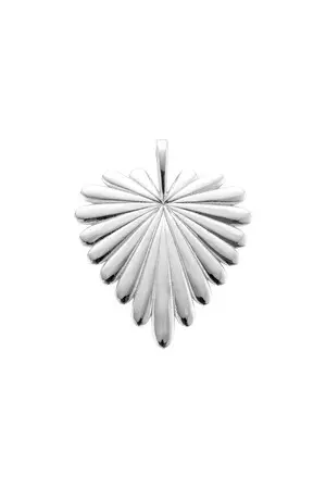 JANE WIN Love Full-heart Pendant - Silver
