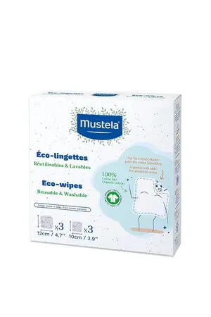MUSTELA Reusable Eco Wipes - Green