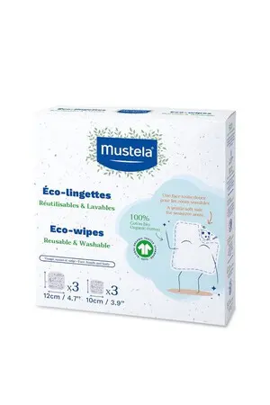 MUSTELA Reusable Eco Wipes 6-Pack - Red