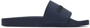 Balenciaga Balenciaga Navy Pool Slides - 4010