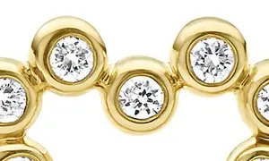 Lagos Ksl Diamond Heart Stud Earrings