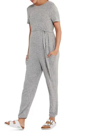 A Pea In The Pod Reversible Hacci Maternity Jumpsuit