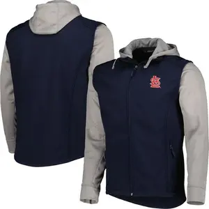 DUNBROOKE Heather Gray St. Louis Cardinals Alpha Full-zip Jacket - Navy
