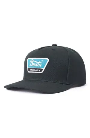 Brixton Linwood Snapback Baseball Cap Black