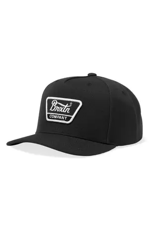 Brixton Linwood Snapback Baseball Cap Black/white