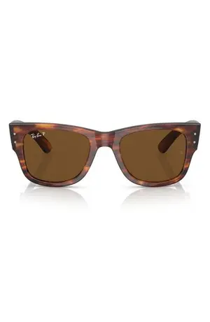 Ray-ban Mega Wayfarer Sunglasses - Striped Havana
