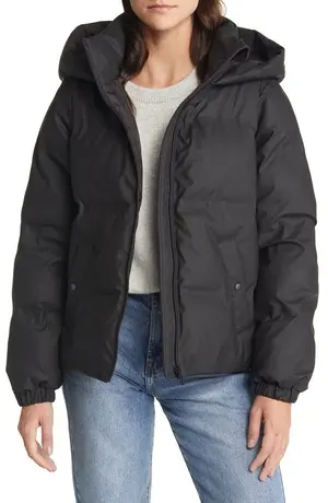 Vero Moda Noe Hooded Puffer Coat - Black