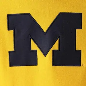 STADIUM ATHLETIC Michigan Wolverines Big Logo Pullover Hoodie - Maize